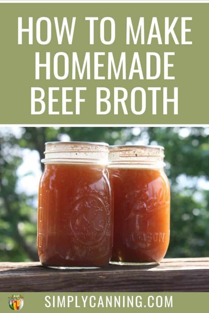 How to Make Beef Stock 3 ways; optional canning instruction.