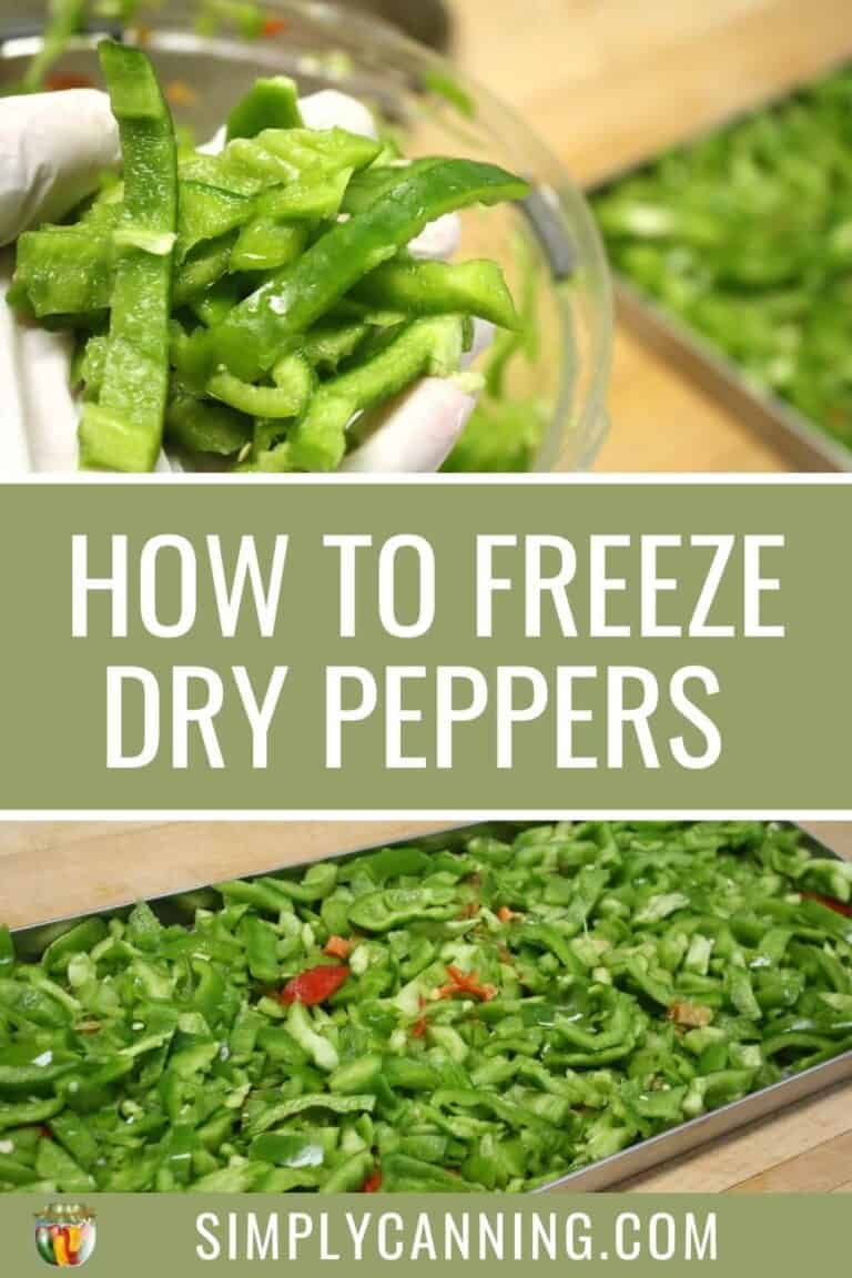 How to Freeze Dry Peppers - Step by step tutorial.