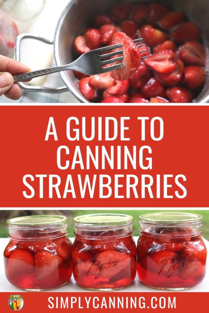 How to Can Strawberries; Water Bath or Steam Canning