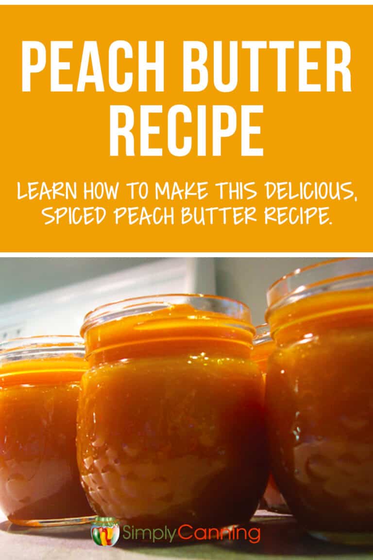 How to make peach butter. Recipe for a slow cooker or stovetop options.