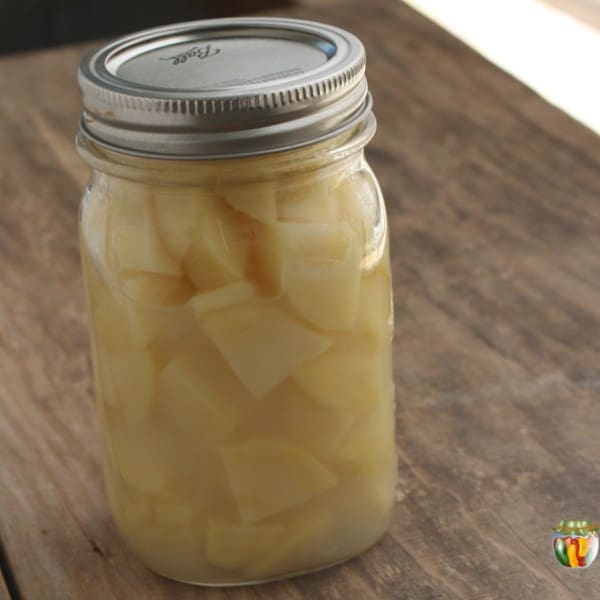 Canning potatoes for homemade convenience food.